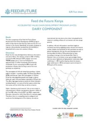 Feed the Future Kenya: Accelerated Value Chain Development Program ...