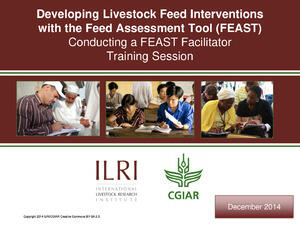 Developing livestock feed interventions with the feed assessment tool ...