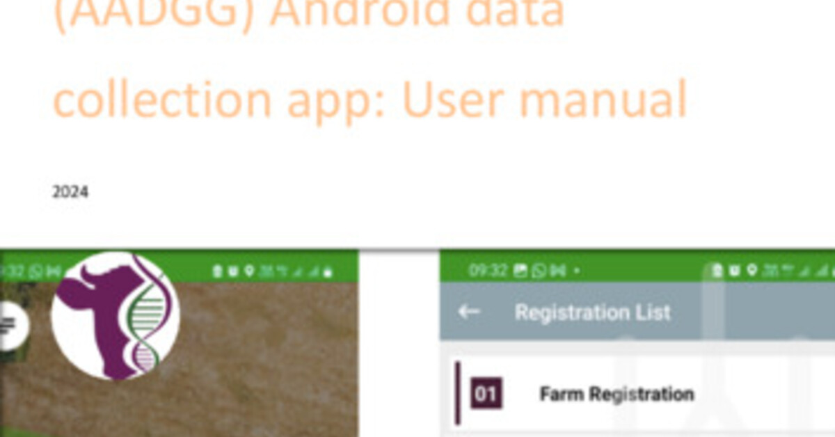 Africa Asia Dairy Genetic Gains (AADGG) Android data collection app: User manual