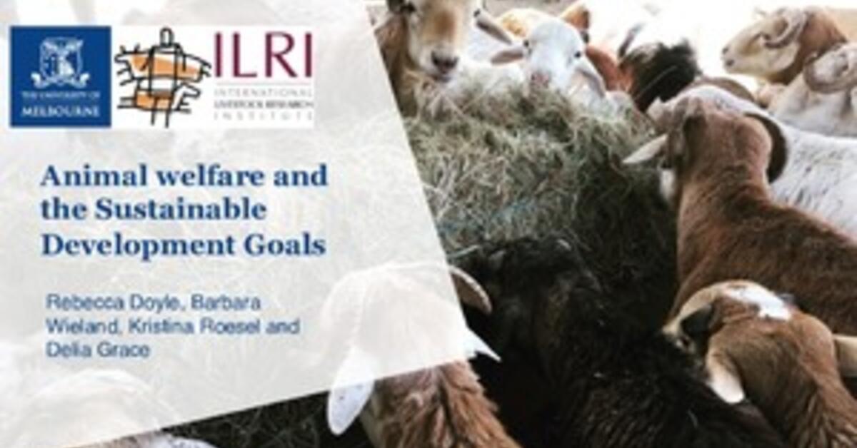 Animal welfare and the Sustainable Development Goals