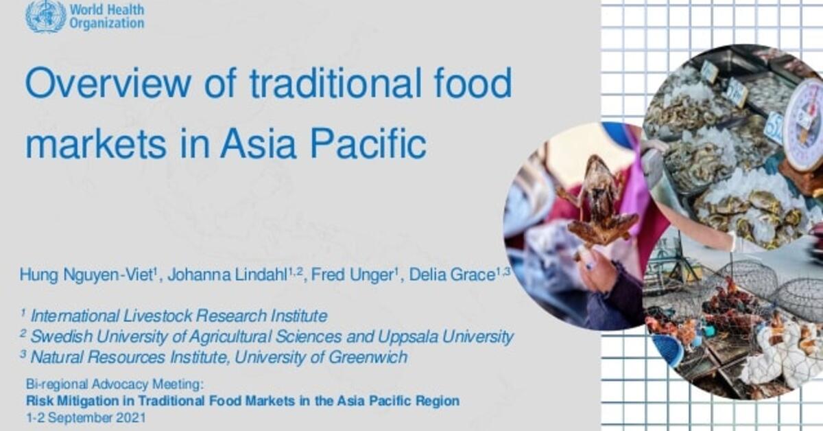 Overview of traditional food markets in Asia Pacific