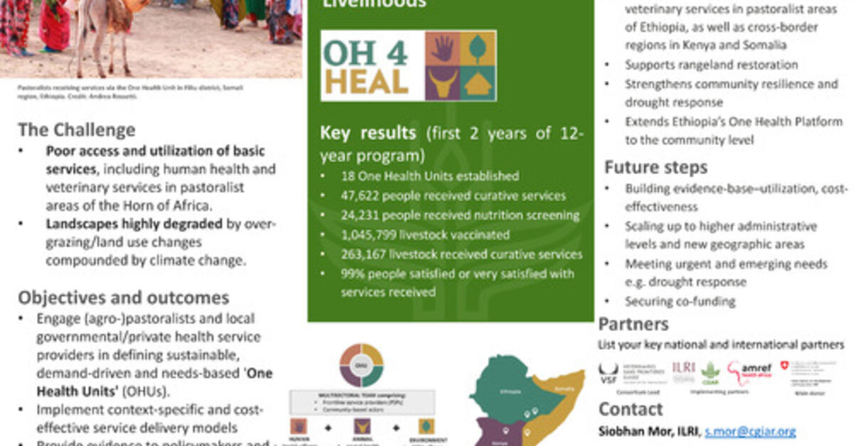 One Health for Humans, Environment, Animals and Livelihoods