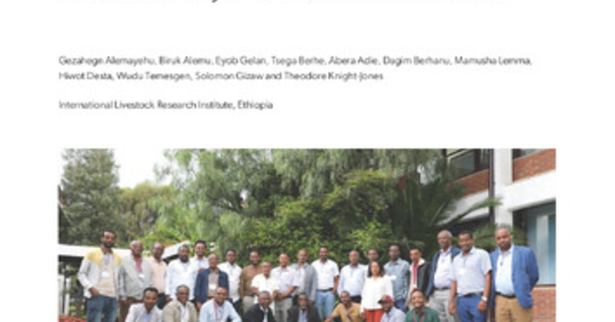 Restoration of Livestock Services in Conflict and Drought Affected ...