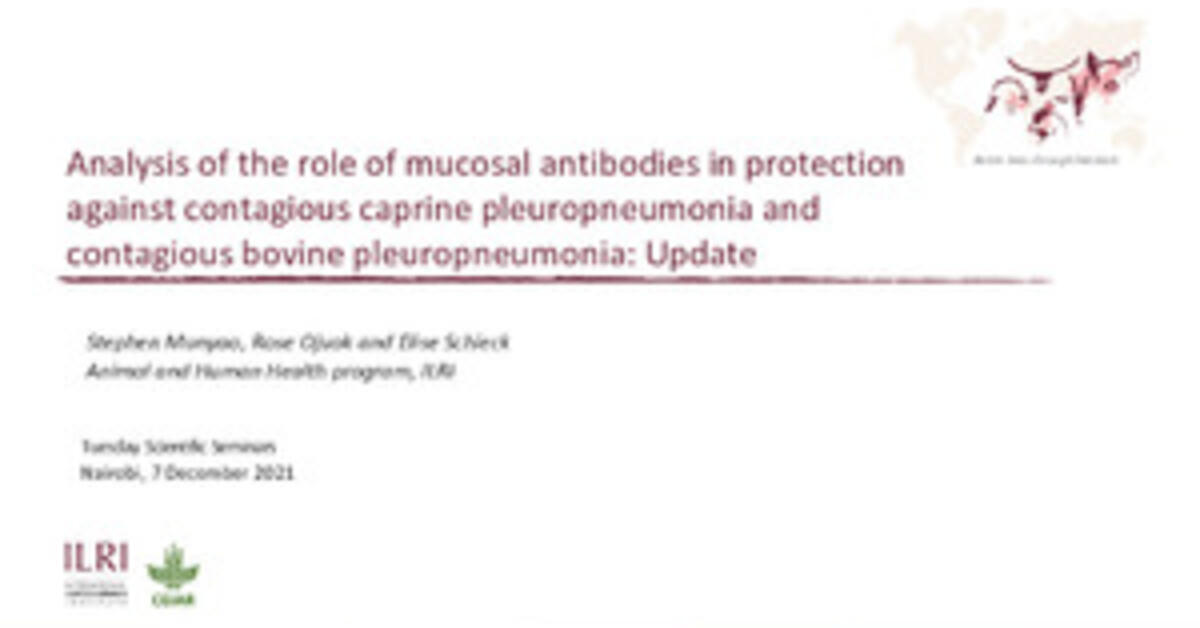 Analysis of the role of mucosal antibodies in protection against ...