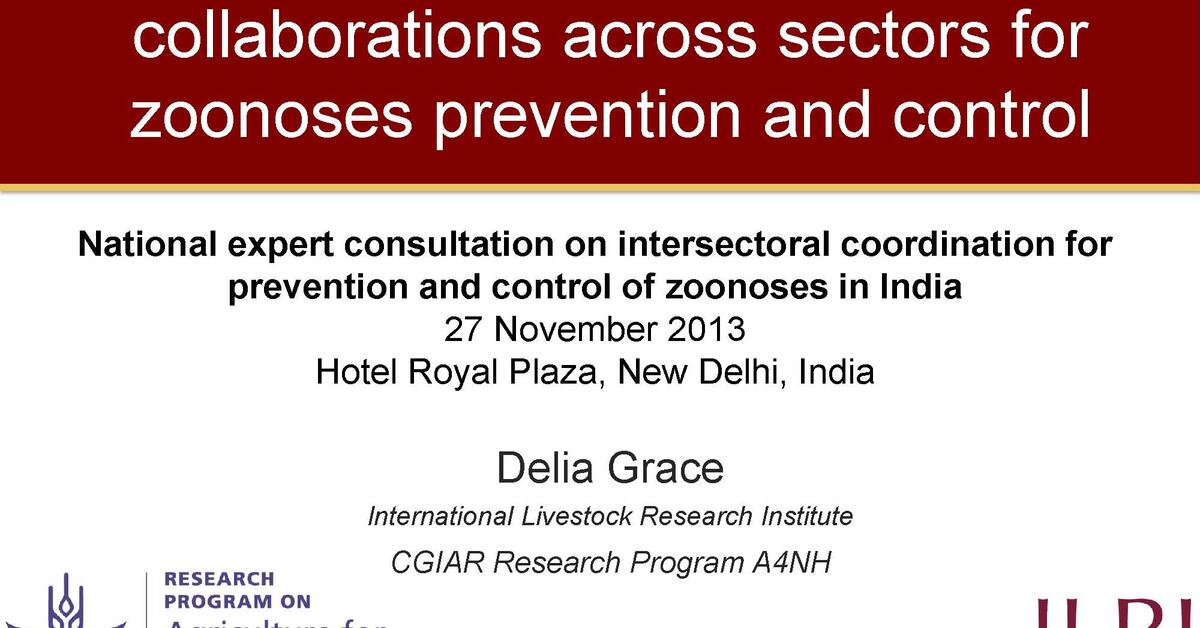 Current research on developing collaborations across sectors for ...