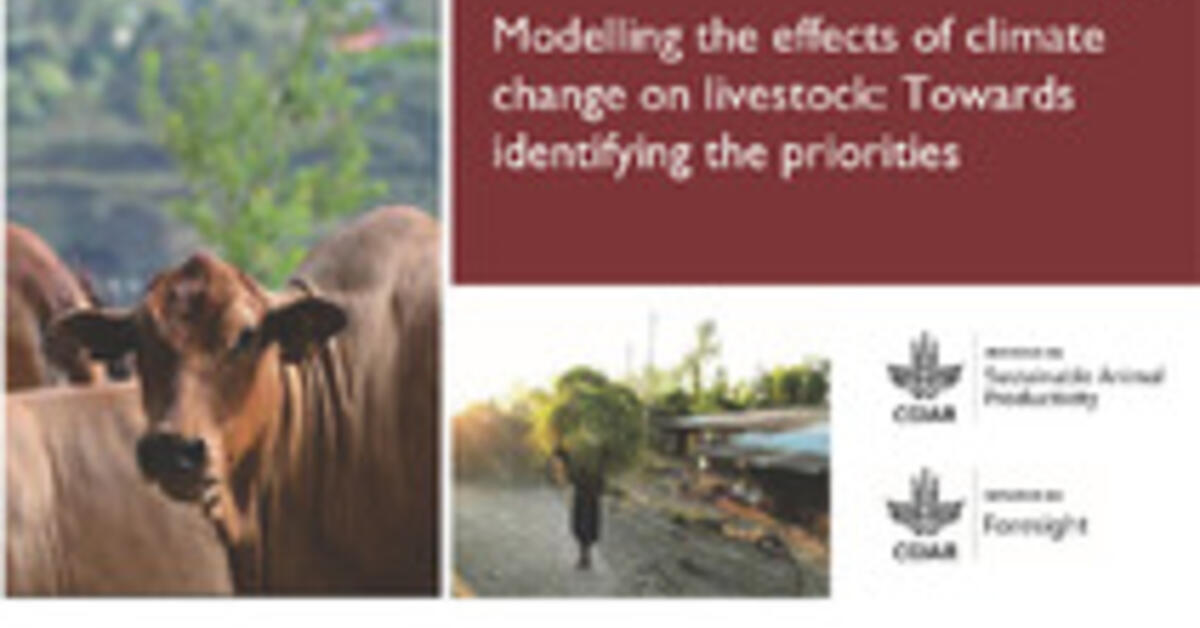 Modelling the effects of climate change on livestock: Towards ...