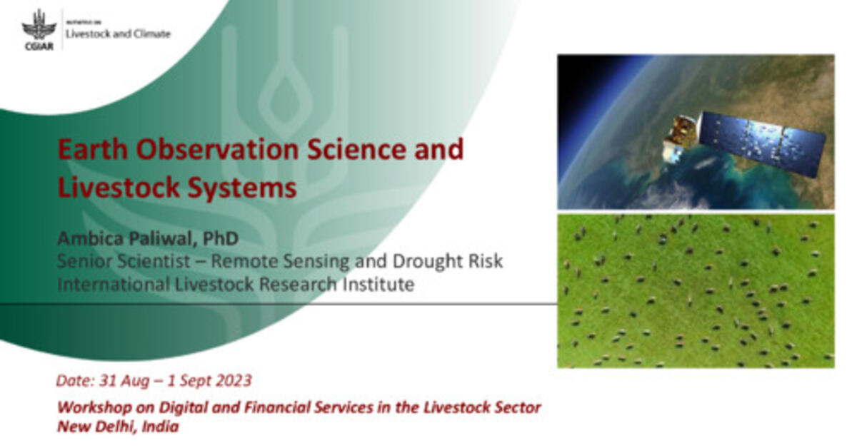 Earth Observation Science and Livestock Systems