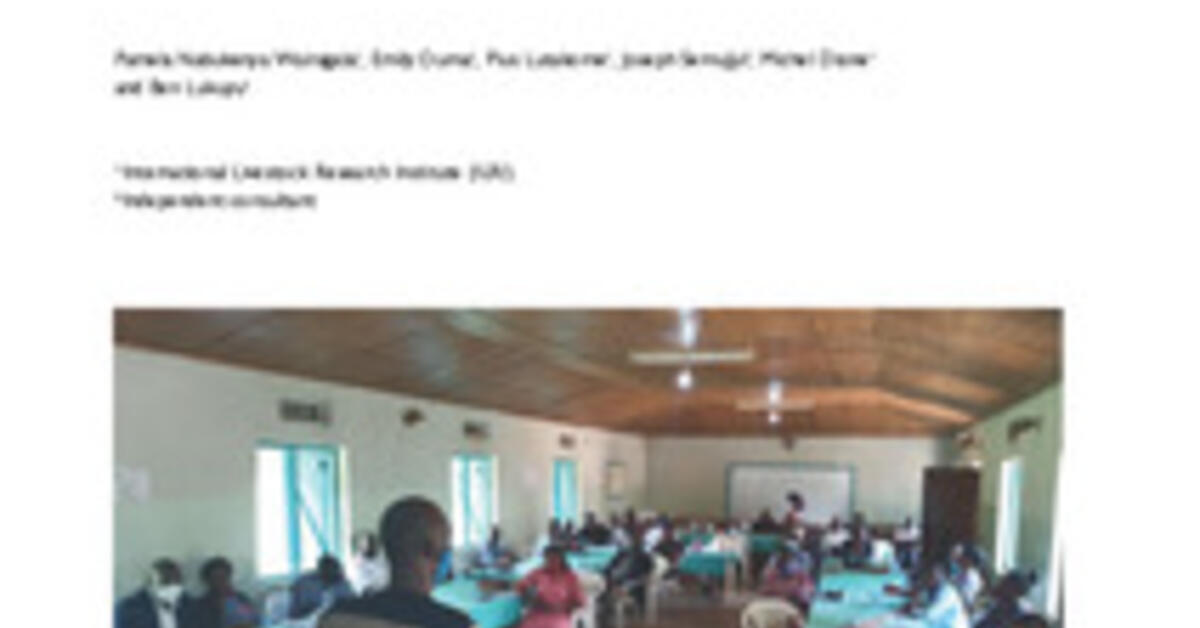 Engaging with smallholder pig value chain actors through multi ...