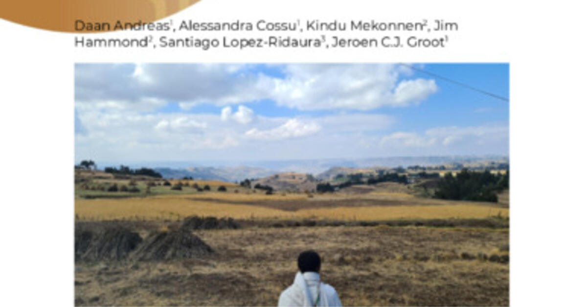 Exploring opportunities for scaling of sustainable intensification ...