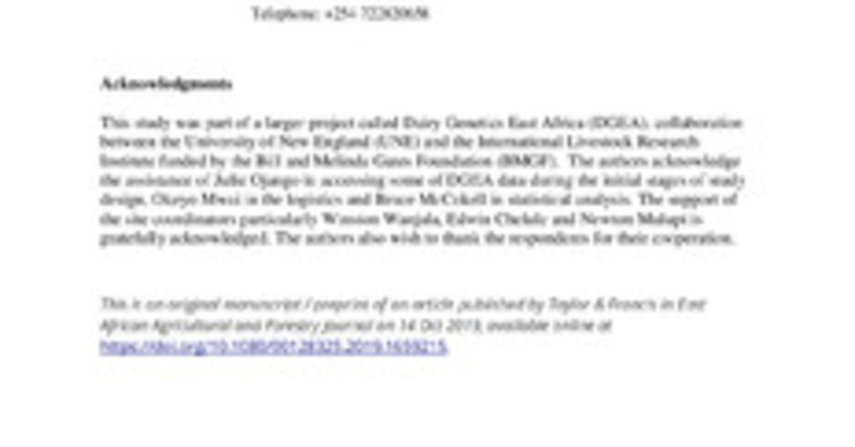 Action research restoration trials, Baringo County, Kenya