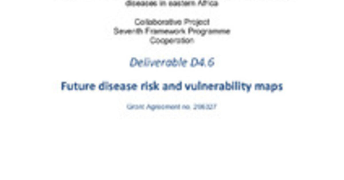 Future disease risk and vulnerability maps