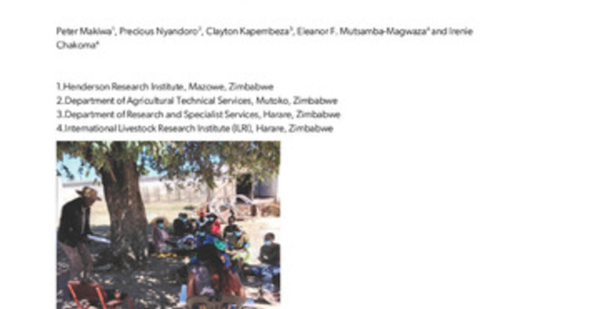 Assessing the challenges hindering livestock productivity, fodder ...