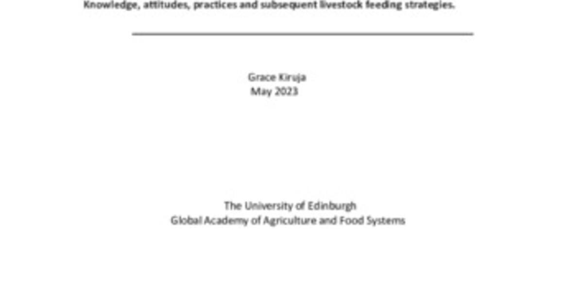 Assessment of FEAST (Feed Assessment Tool): Analysis on how it affects ...