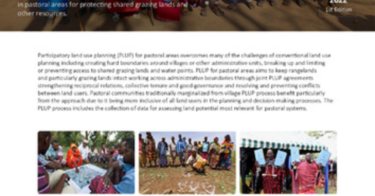 Participatory land use planning in pastoral areas: IPSR Innovation Profile