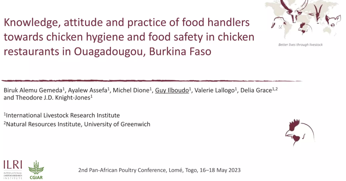 Knowledge, attitude and practice of food handlers towards chicken ...