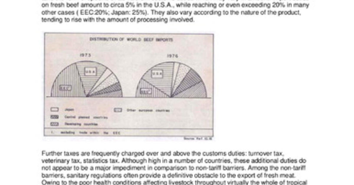 Non tariff barriers facing beef trade and their impact on exports from ...