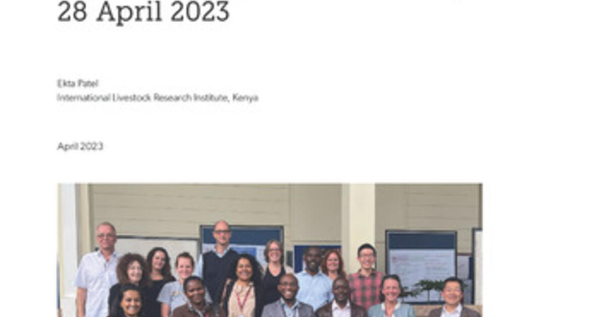 International Livestock Research Institute (ILRI) One Health Day, 28 April 2023: Meeting report