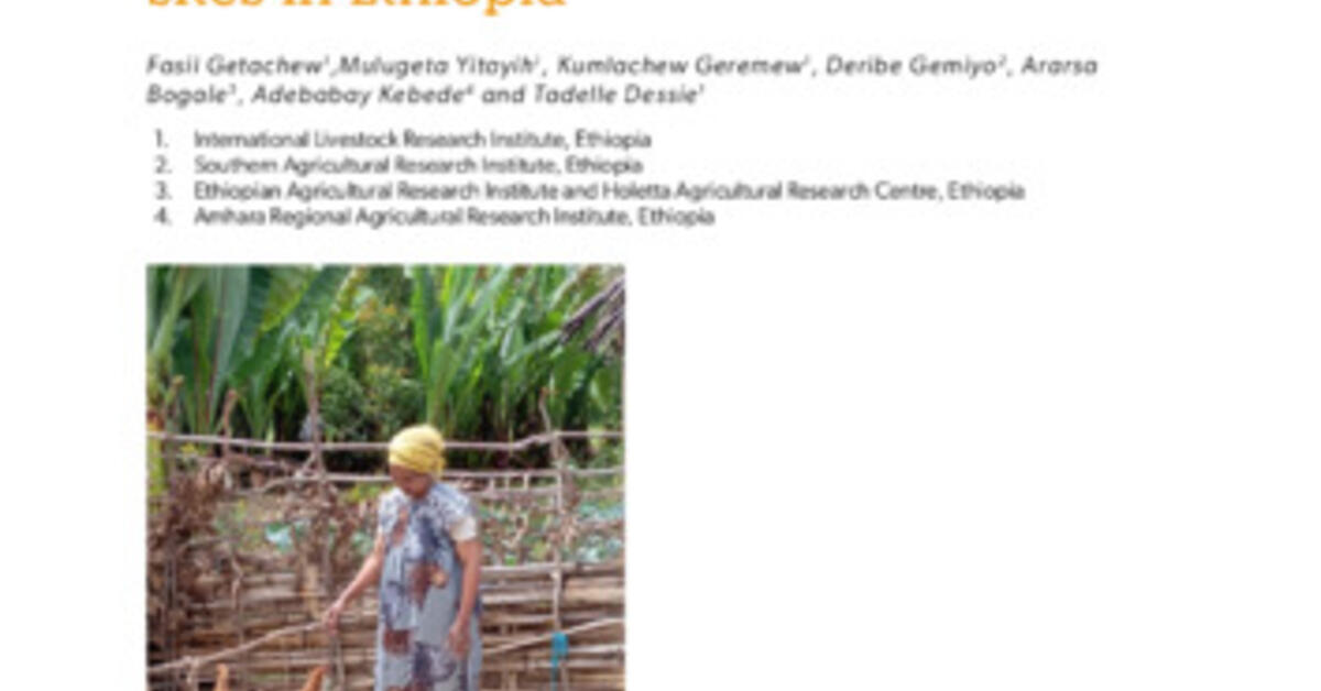 Training of smallholder farmers and livestock experts on improved ...