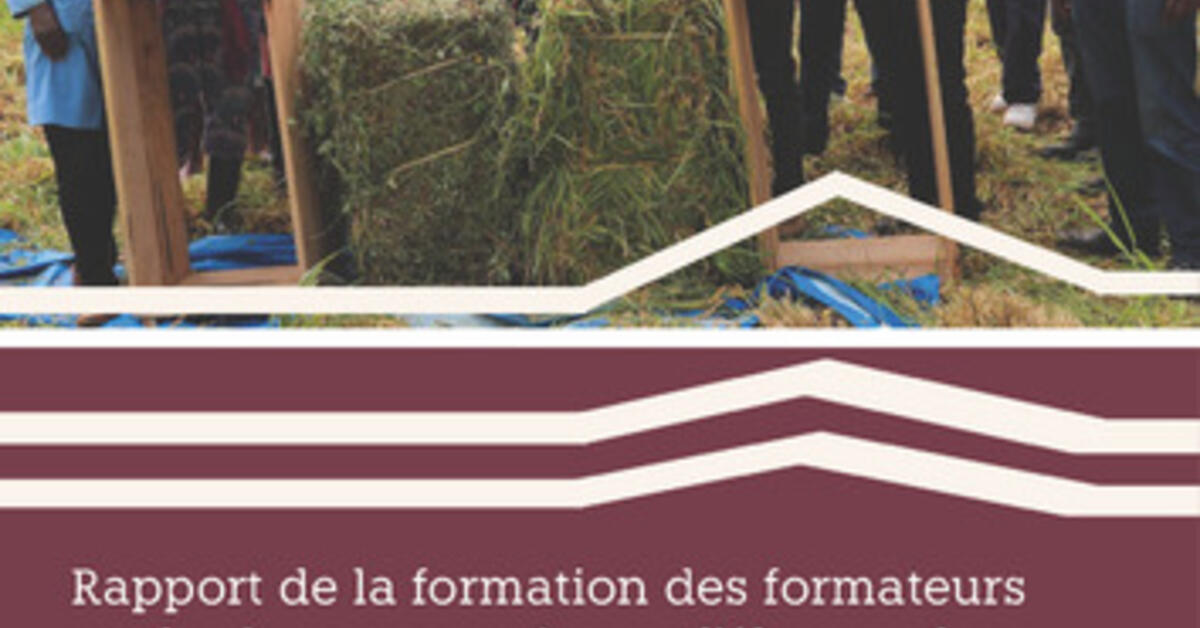 Rapport de la formation des formateurs sur les bonnes pratiques d ...