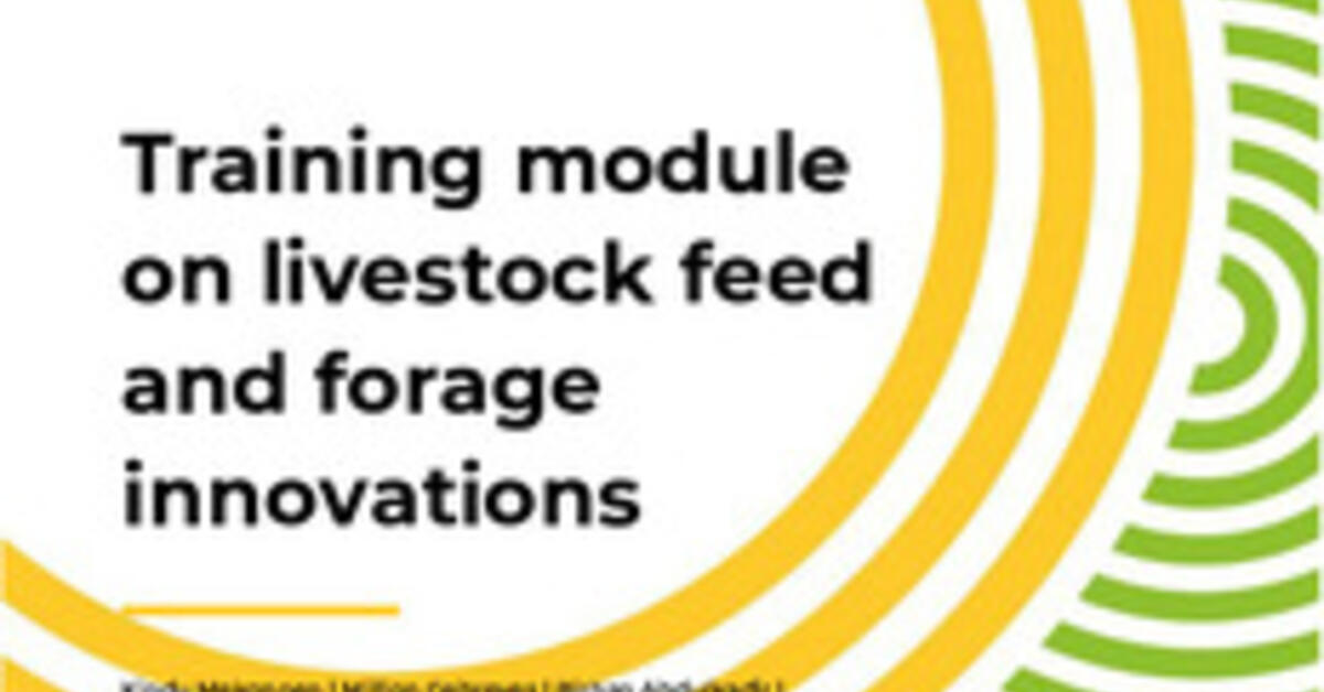 Training module on livestock feed and forage innovations