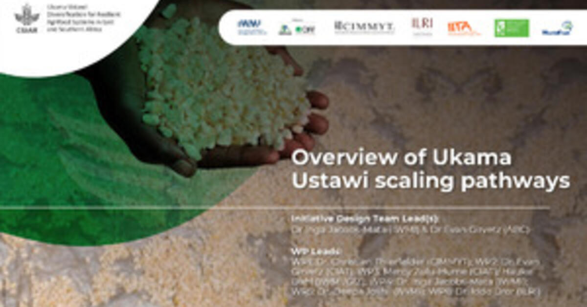 Overview of Ukama Ustawi scaling pathways