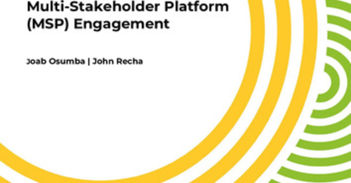 Scaling Climate-Smart Agriculture (CSA) through Multi-Stakeholder ...