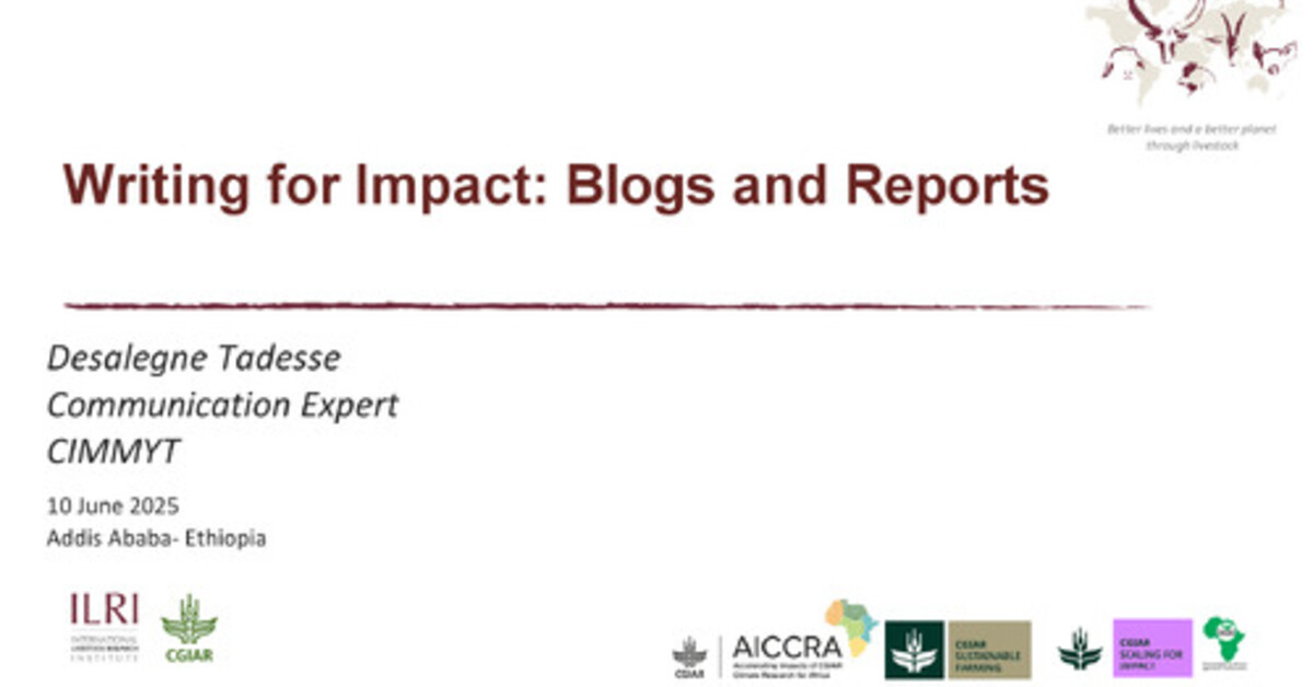Writing for Impact: Blogs and Reports
