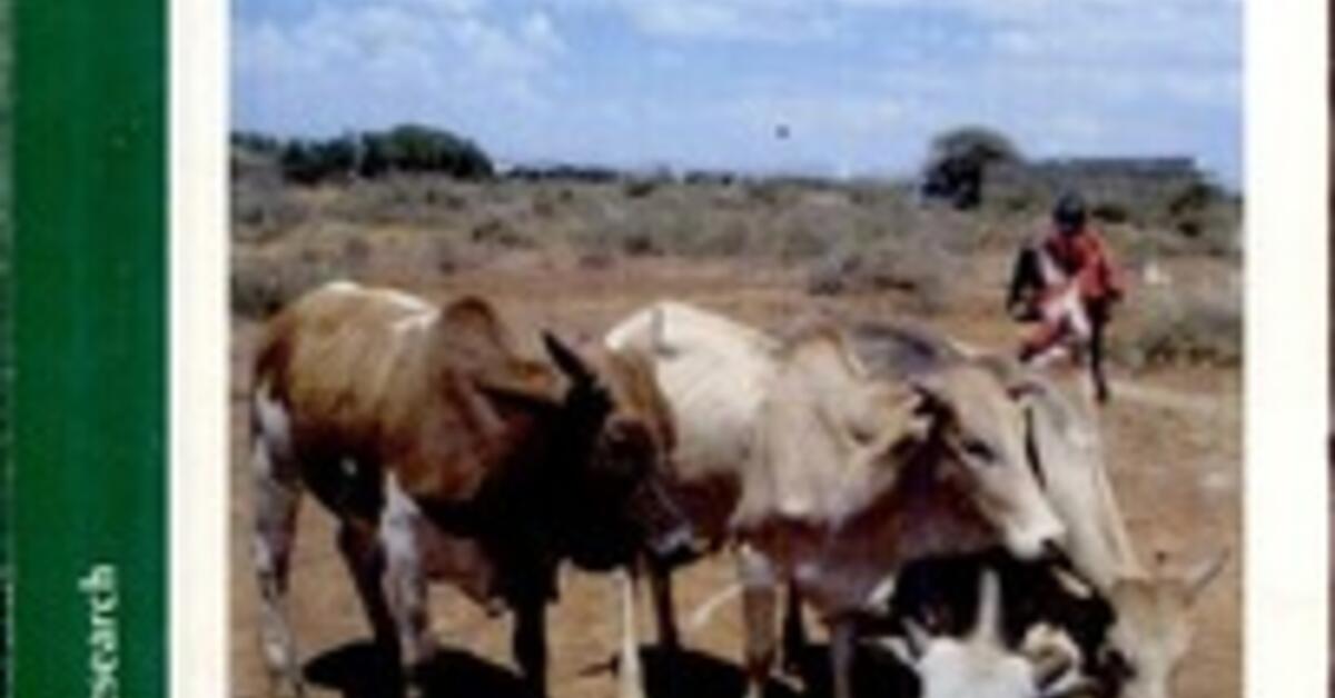 Zebu cattle of Kenya: Uses, performance, farmer preferences, measures ...