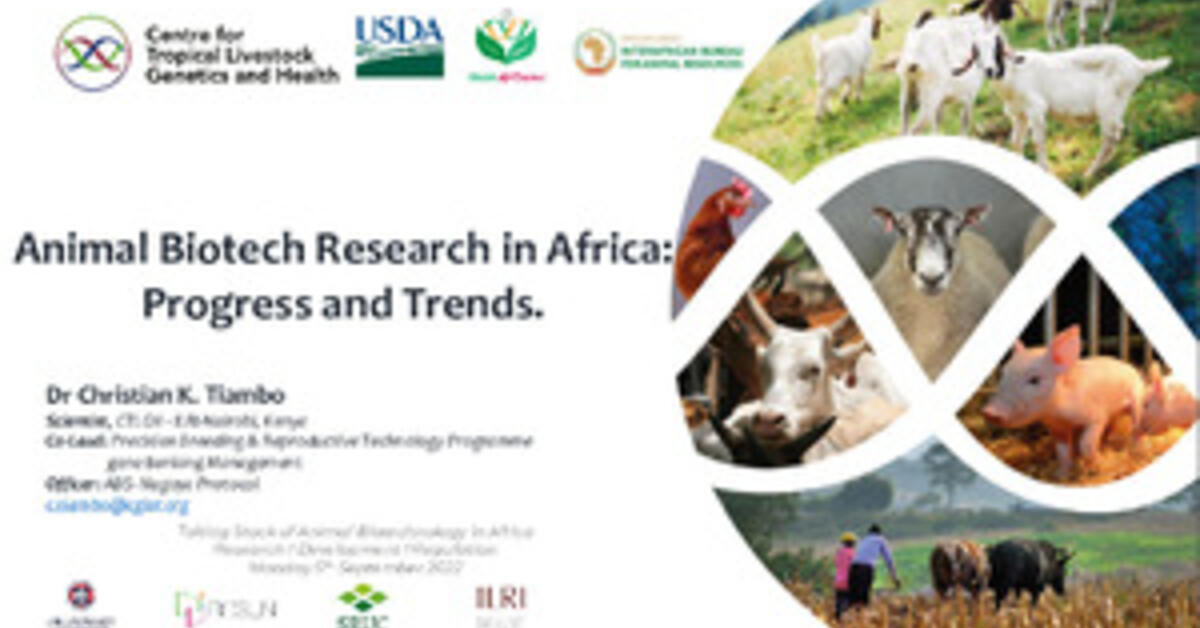 Animal biotech research in Africa: progress and trends