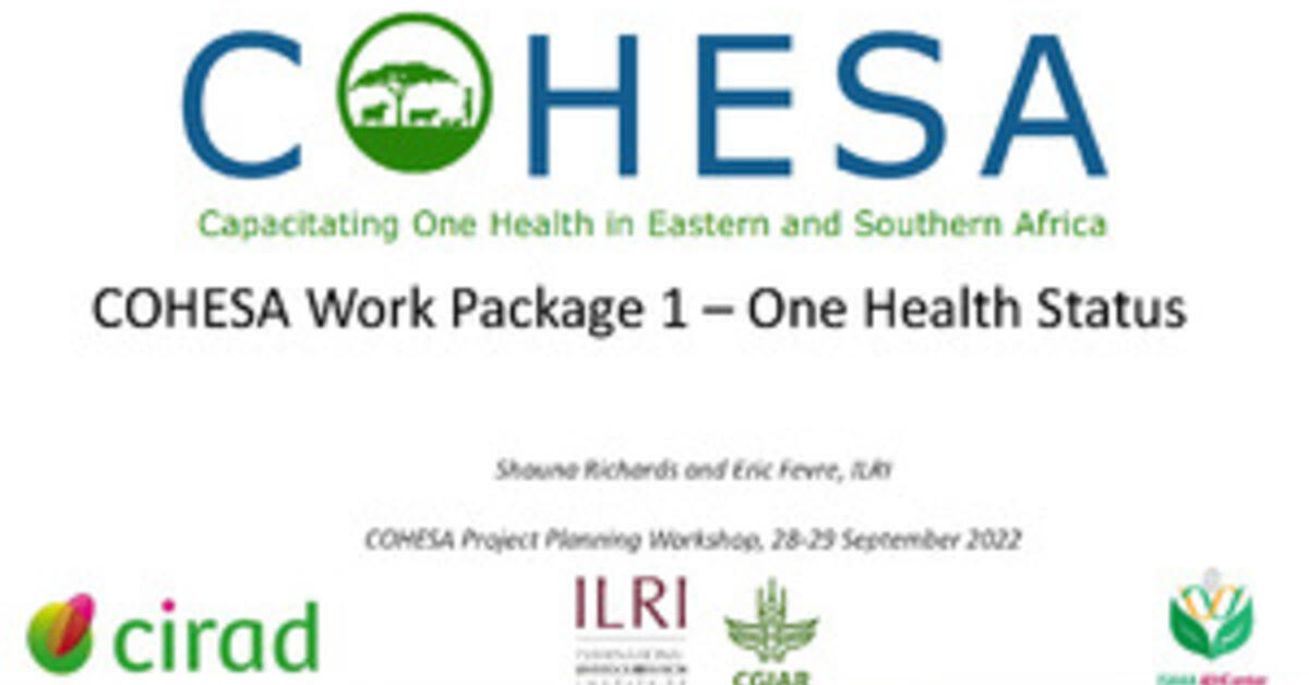 COHESA Work Package 1 - One Health Status