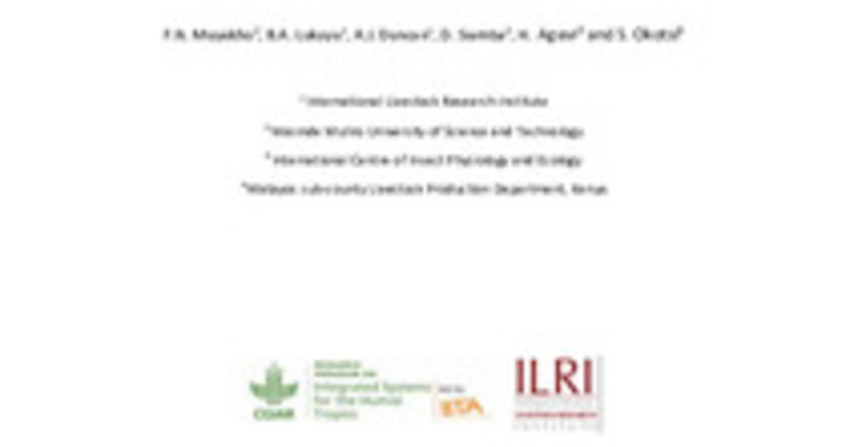 Characterization of the livestock production systems and potential for ...