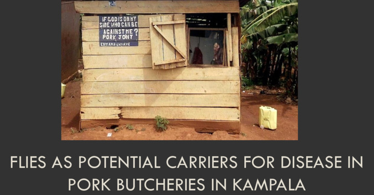 Flies as potential carriers for diseases in pork butcheries in Kampala