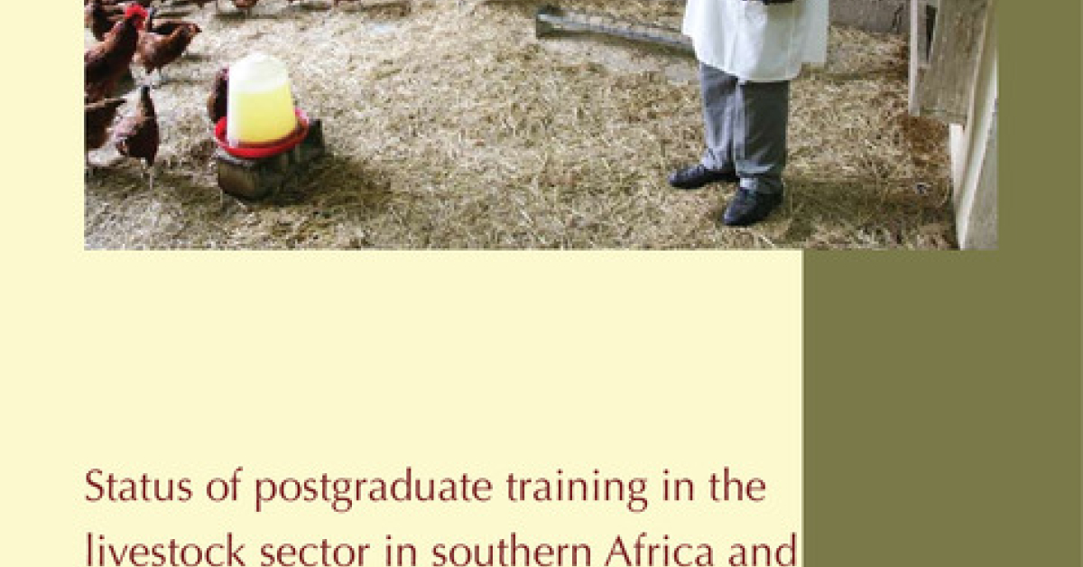 Status of postgraduate training in the livestock sector in southern ...