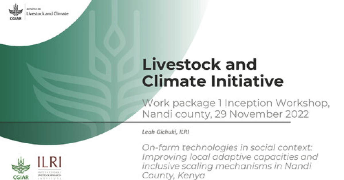 On-farm technologies in social context: Improving local adaptive ...