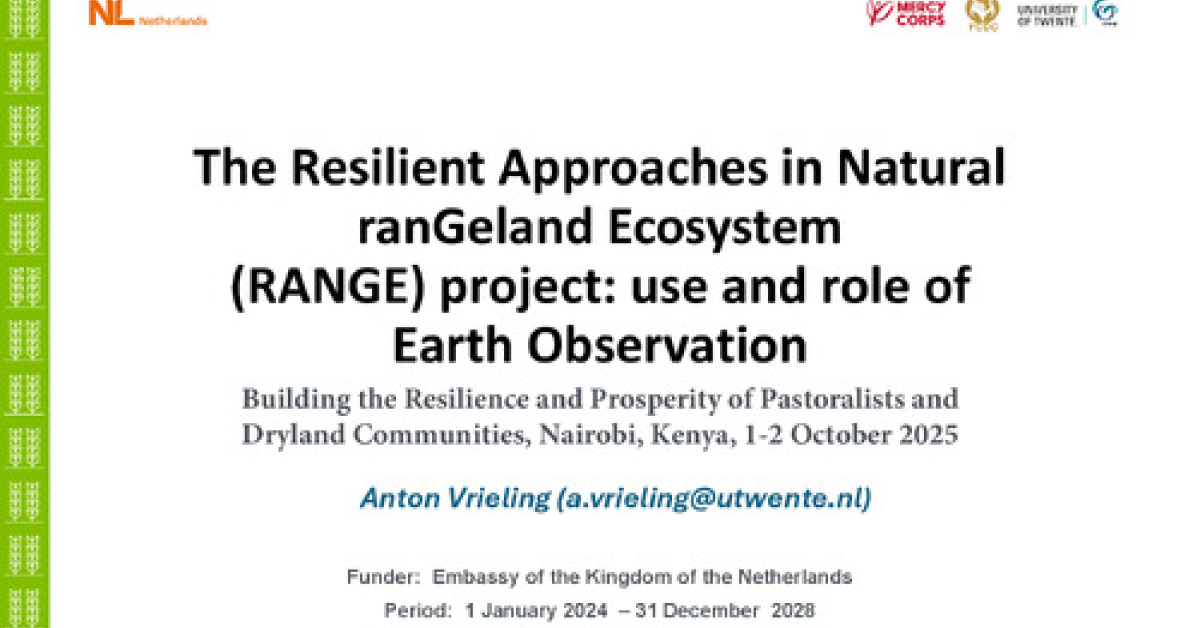 The Resilient Approaches in Natural ranGeland Ecosystem (RANGE) project ...