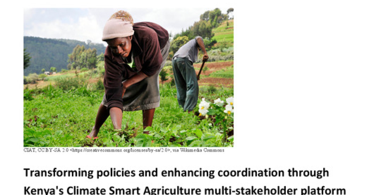 Cultivating Change: Transforming policies and enhancing coordination ...