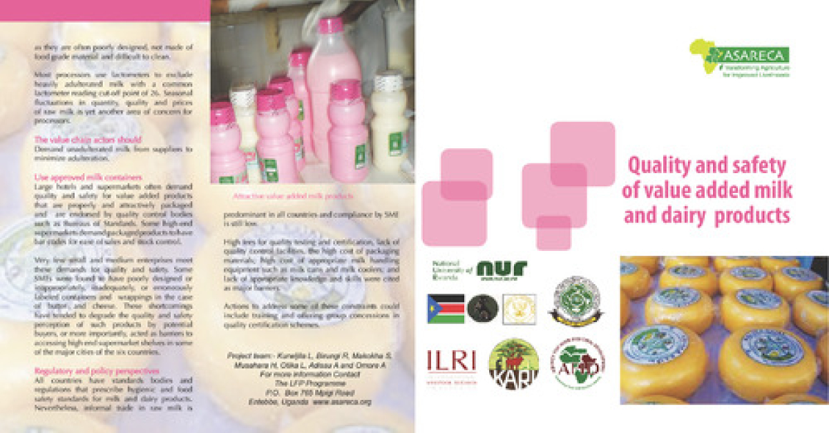 Quality and safety of value added milk and dairy products